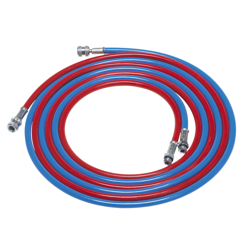 WAECO ASC-HS - Service hose 3 m, R134a, high-pressure, 1/2" ACME